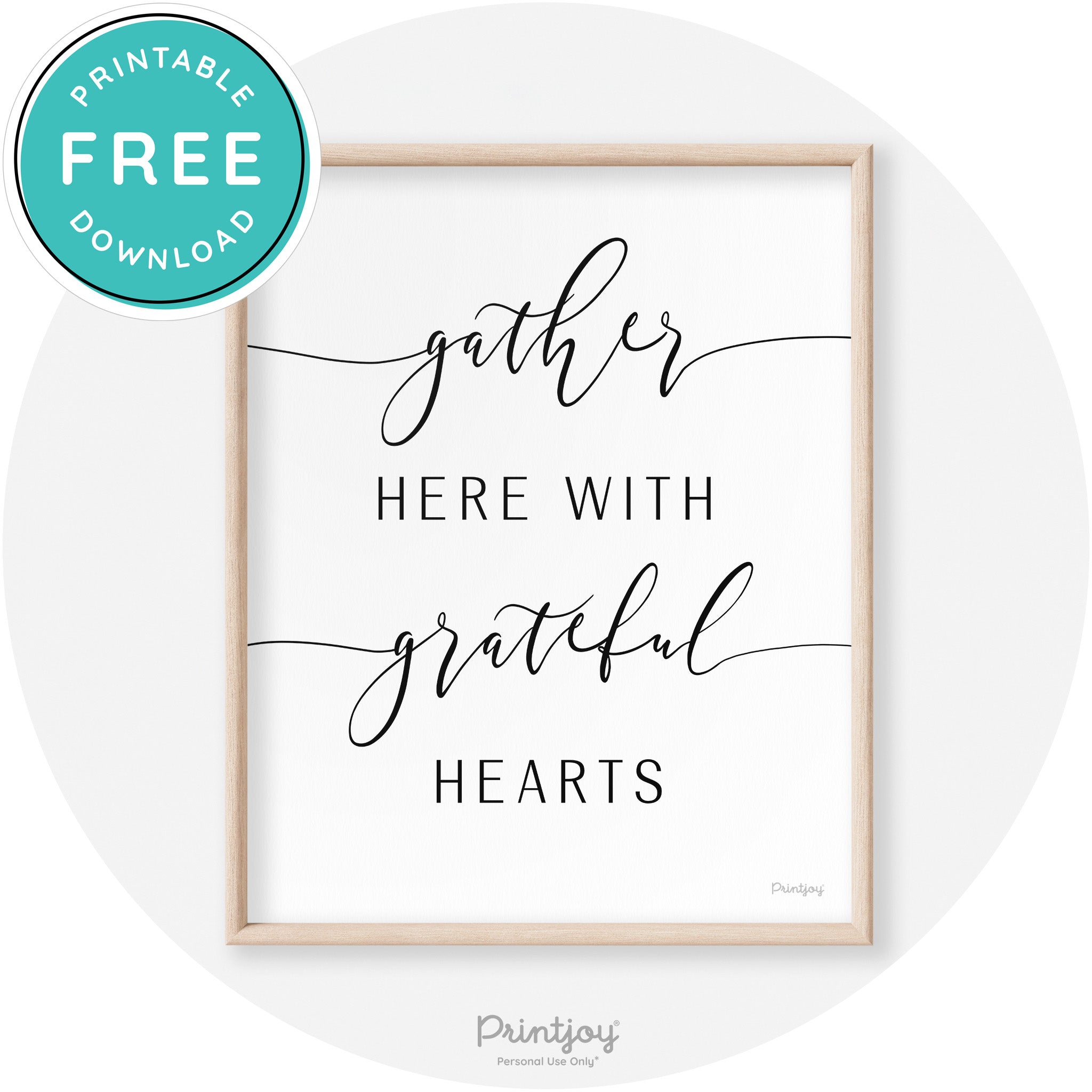 Free Printable Transitional Decor