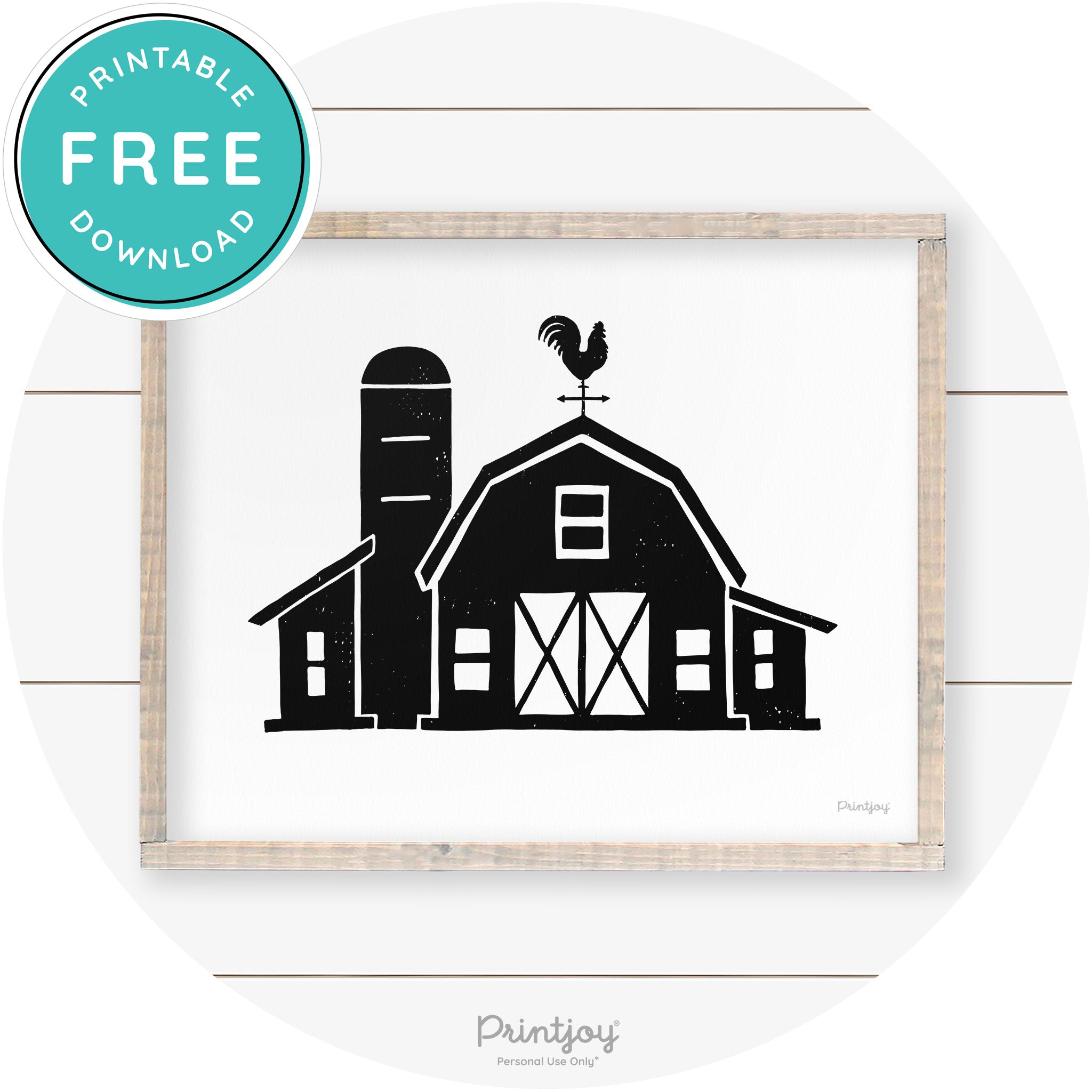 Barn Rustic Farmhouse Living Room Wall Art Decor Free Printable