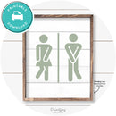 Gotta Go Potty Dance Restroom Sign Farmhouse Art Free Printable