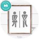 Gotta Go Potty Dance Restroom Sign Farmhouse Art Free Printable