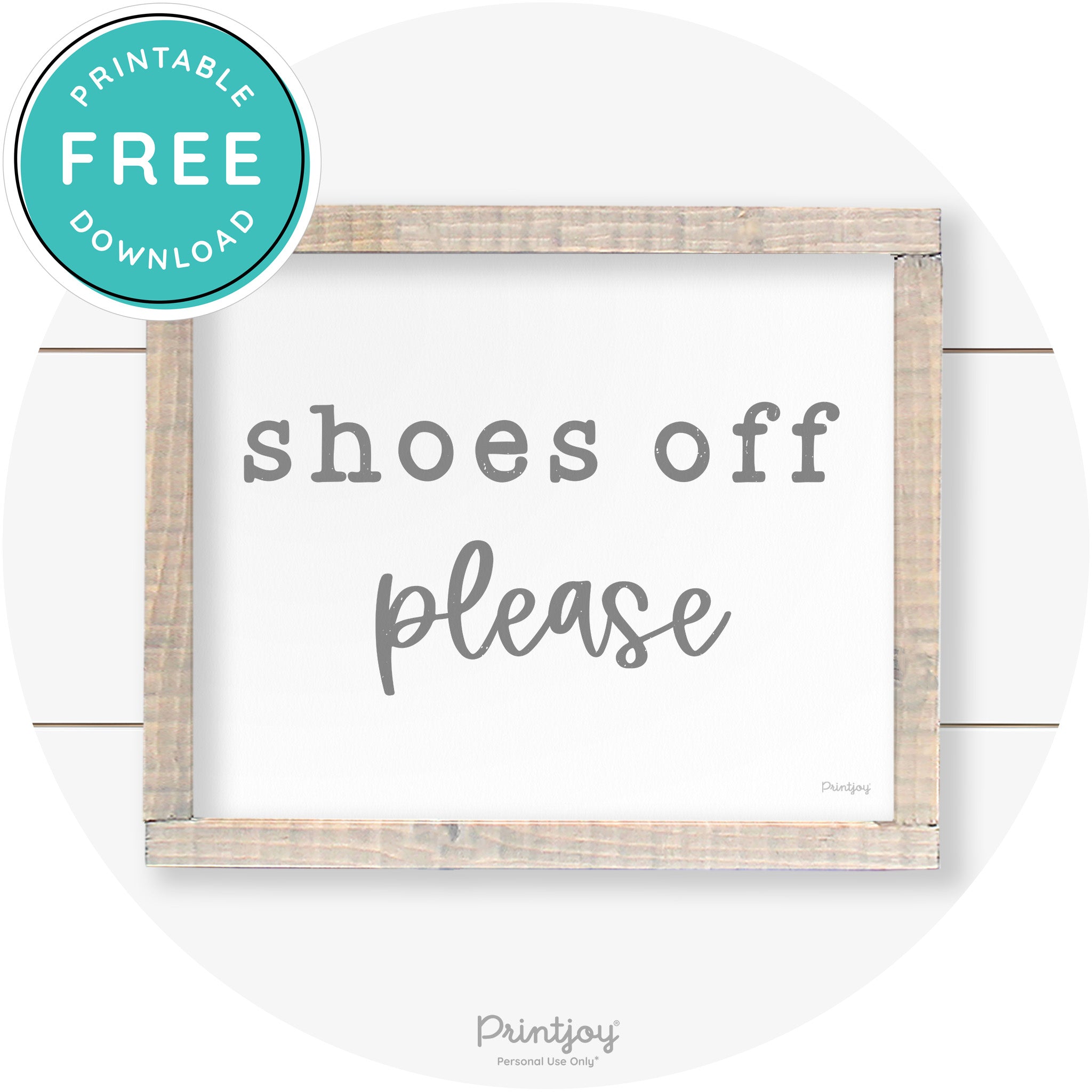 Shoes Off Please Entryway Sign Farmhouse Wall Art Free Printable