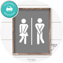 Gotta Go Potty Dance Restroom Sign Farmhouse Art Free Printable